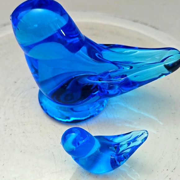 Sunny Day | Accents | Big Small Vintage Sunny Day Set Of Bluebird Glass ...